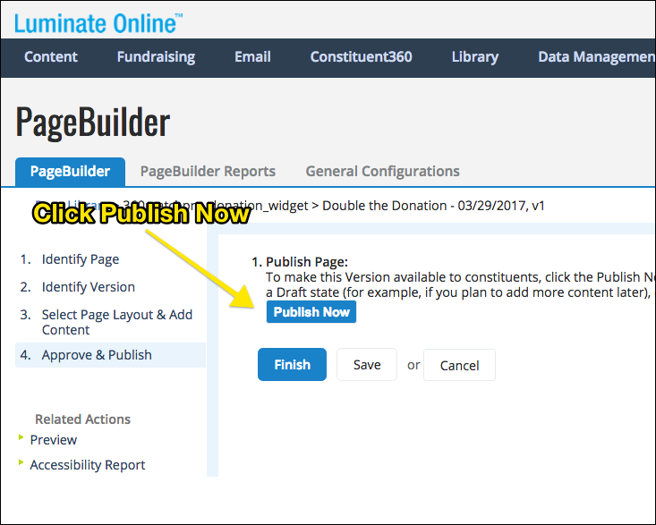 Does Double the Donation integrate with Blackbaud's Luminate Online?